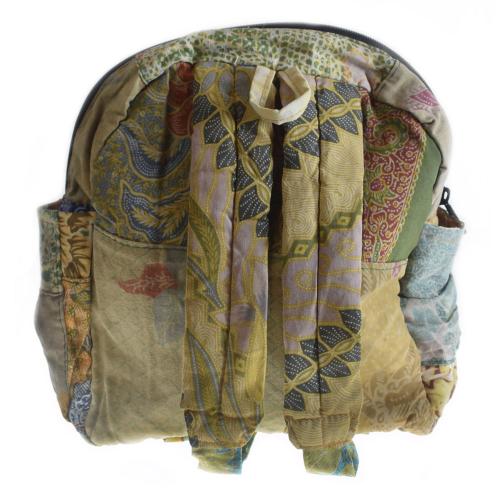 Patchwork backpack assorted colours 30x30cm