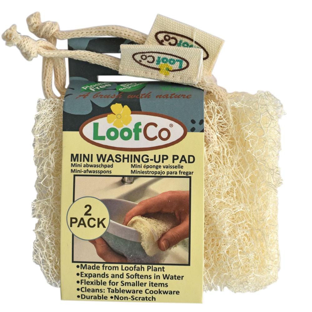 Mini Loofah washing-up pad 2 pack, biodegradable, eco-friendly
